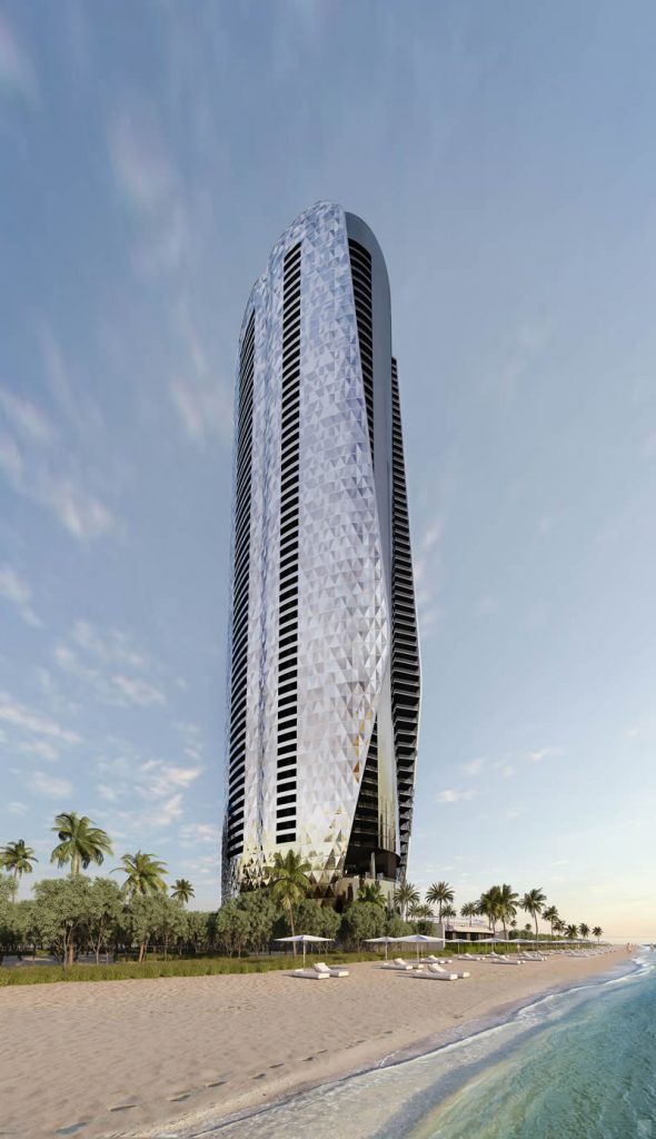 Descubrimos la impactante y brillante torre de Bentley en Miami