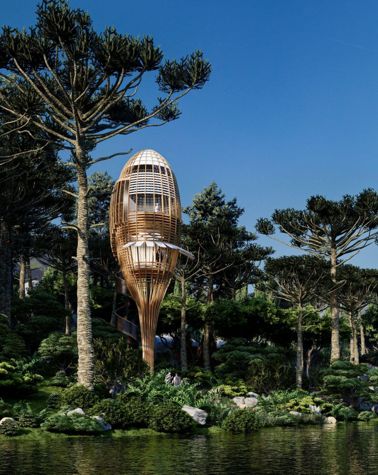 La casa con forma de oruga en la que conectar con la naturaleza