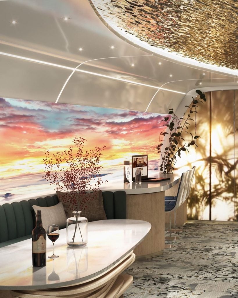 El exclusivo interior de este jet privado inspirado en un spa de lujo