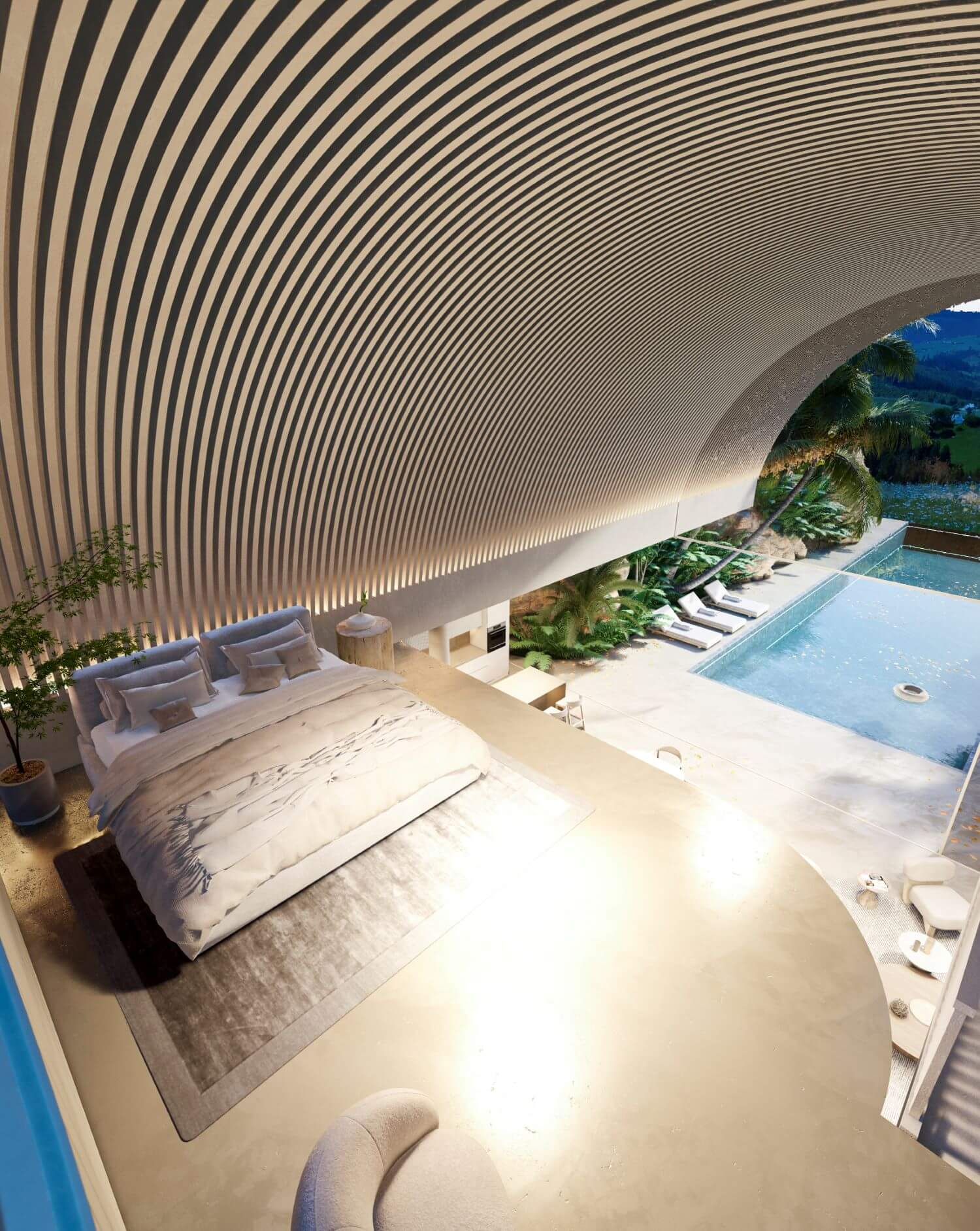 Stone Sleeping House, el diseño minimalista de Veliz Arquitectos