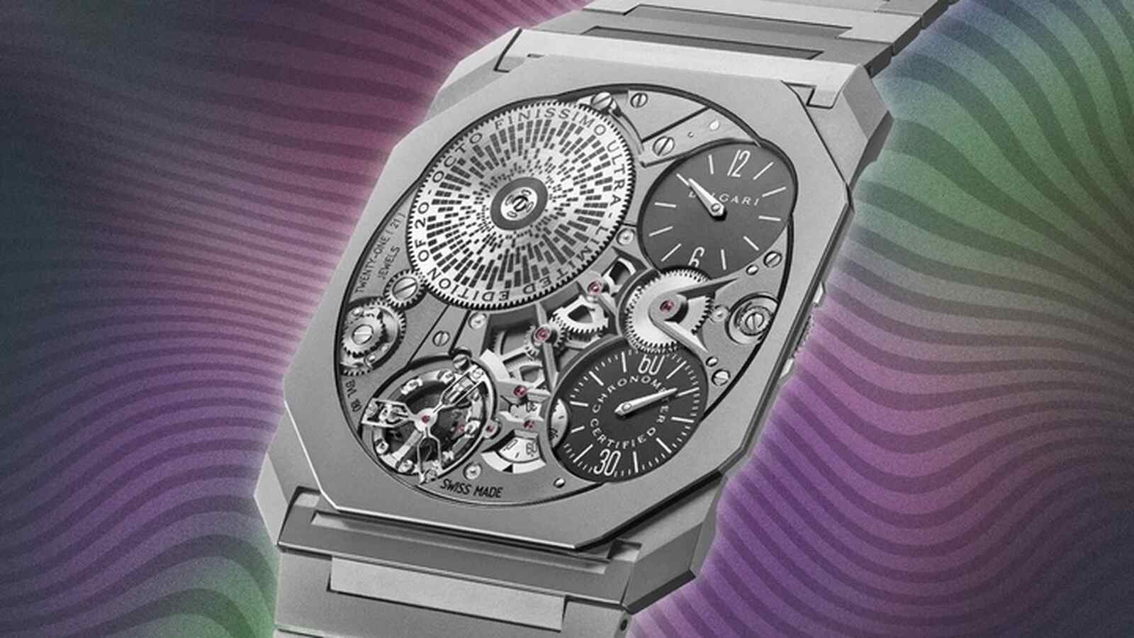 Bulgari bate un récord mundial y presenta el reloj más fino del mundo