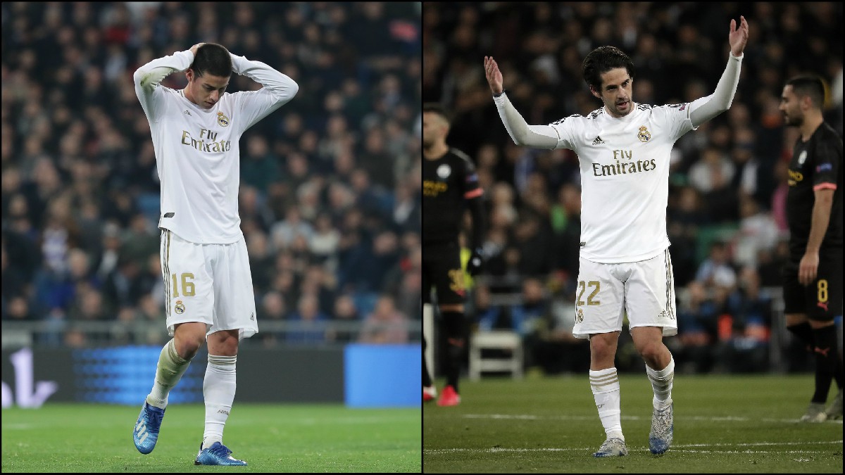 Isco Alarcón y James Rodríguez se quedan en blanco