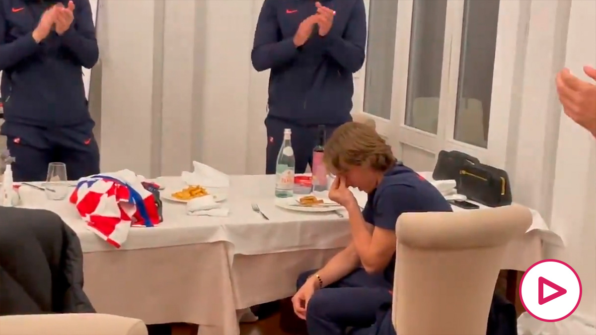 Luka Modric se emociona y rompe a llorar en el homenaje por su récord ...