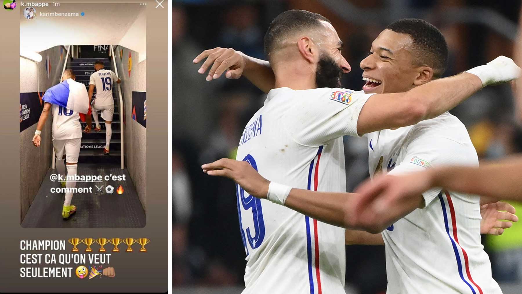 Kylian Mbappé y Karim Benzema, historia de un romance que no cesa