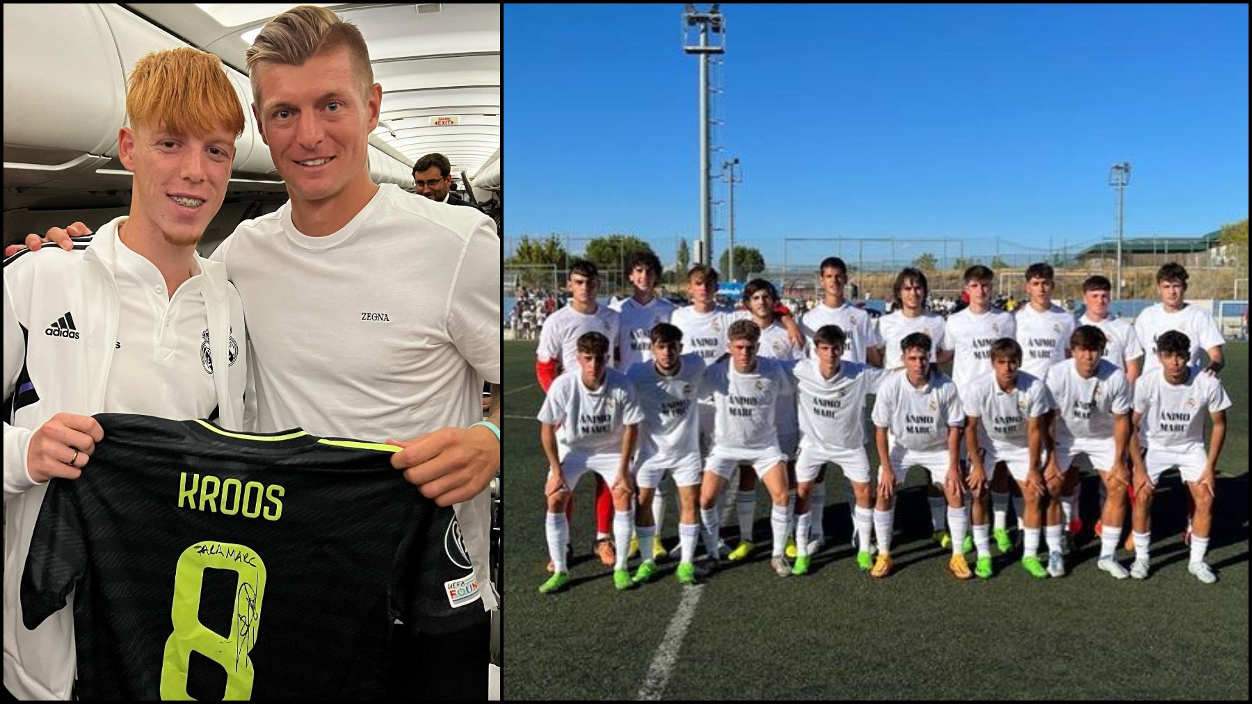 El detallazo de Kroos con el canterano Cucalón tras su grave lesión