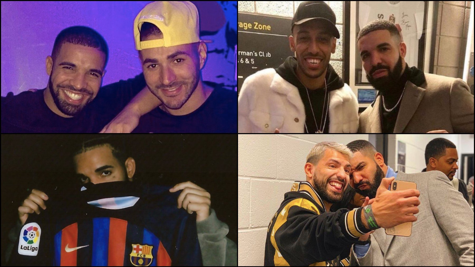 Drake: el fan y amigo de Benzema que gafa al Barcelona en el Clásico