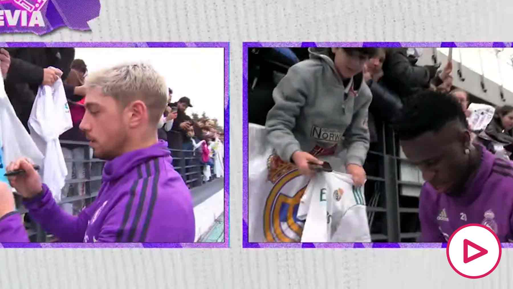 El detallazo de los jugadores del Real Madrid con su afición firmando ...