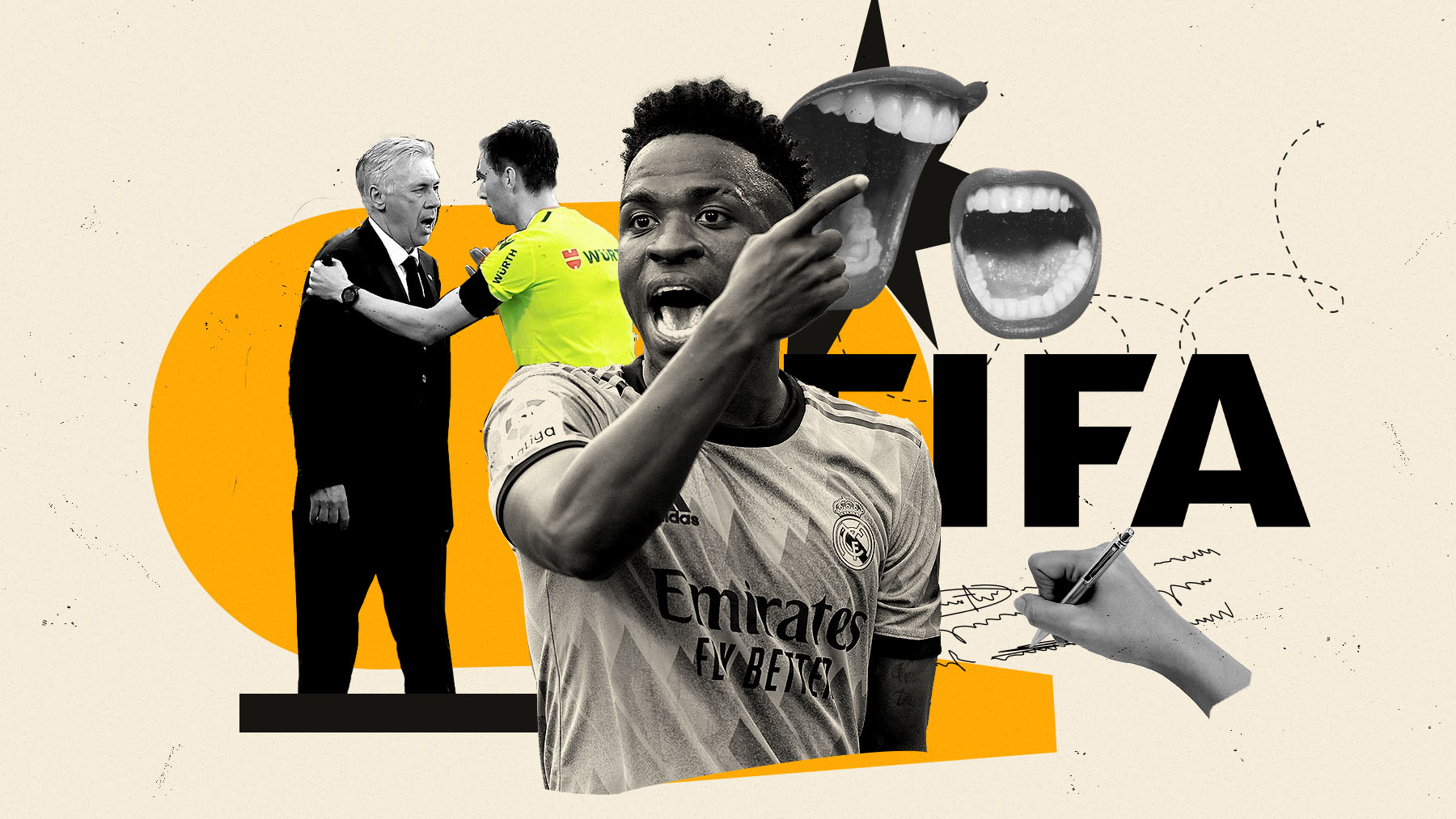 El árbitro del Valencia - Real Madrid se saltó el protocolo FIFA