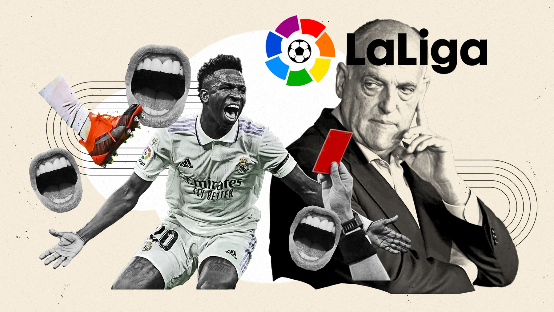 La Liga denuncia los insultos racistas en Mestalla y también a Vinicius