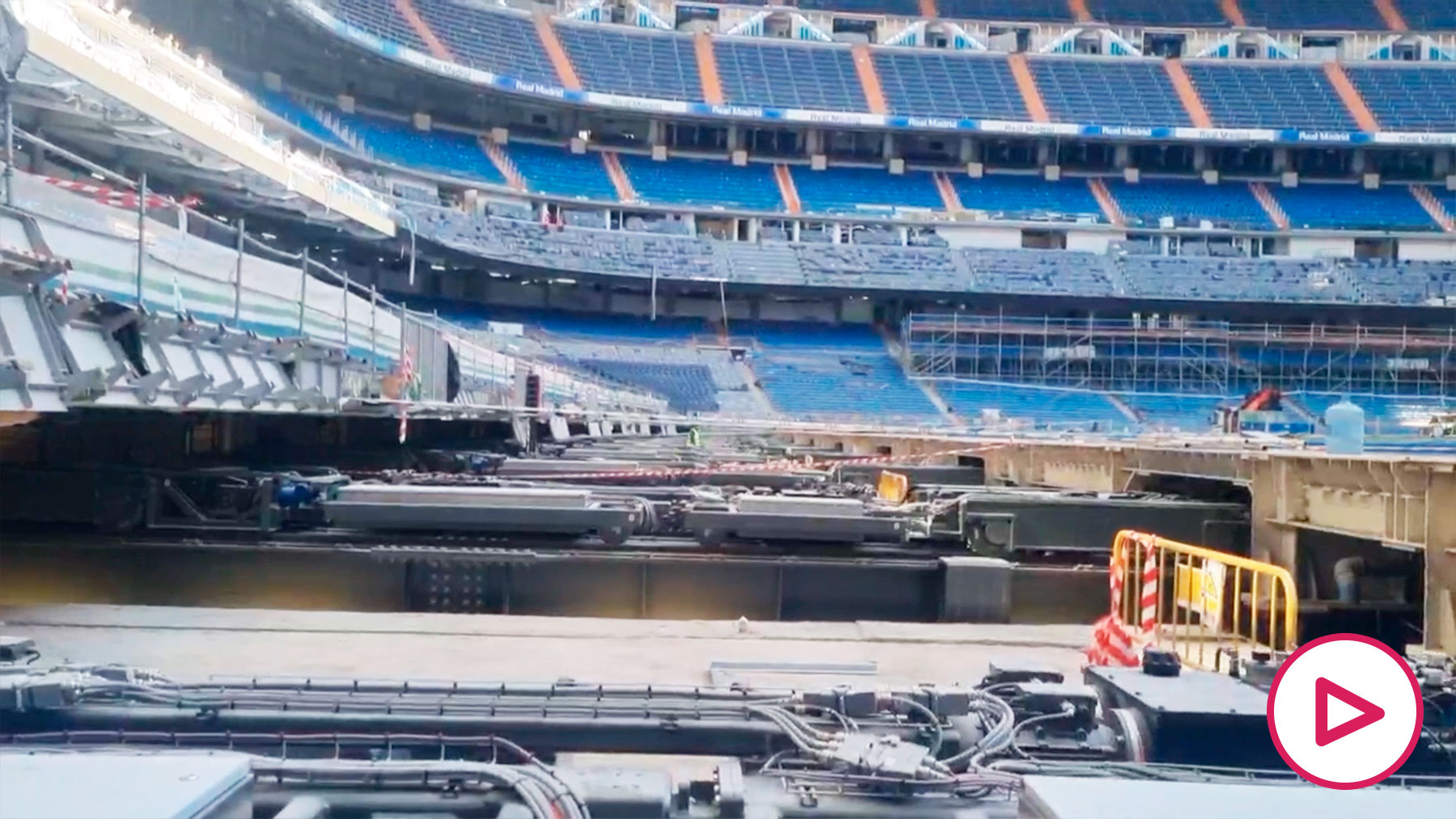 El Bernabéu estrenará anillo LED contra el Getafe