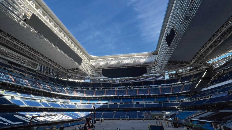 El videomarcador 360º se enciende en el Bernabéu