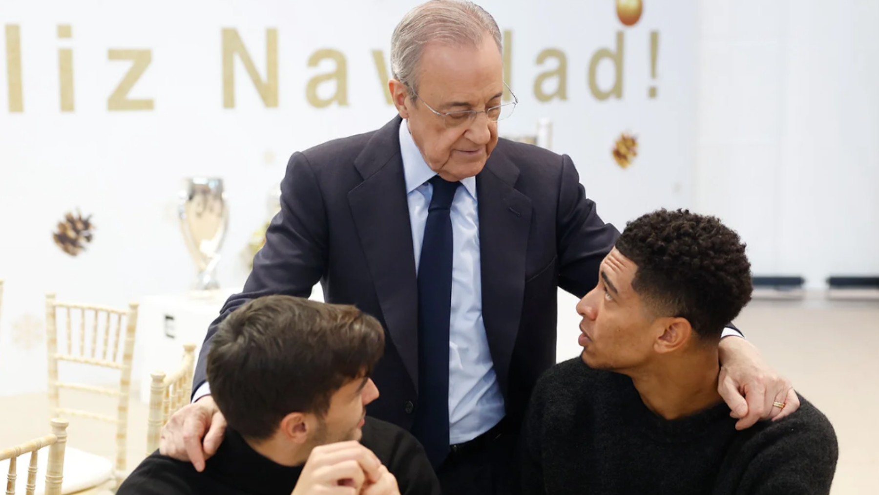 El Real Madrid celebra su comida de Navidad