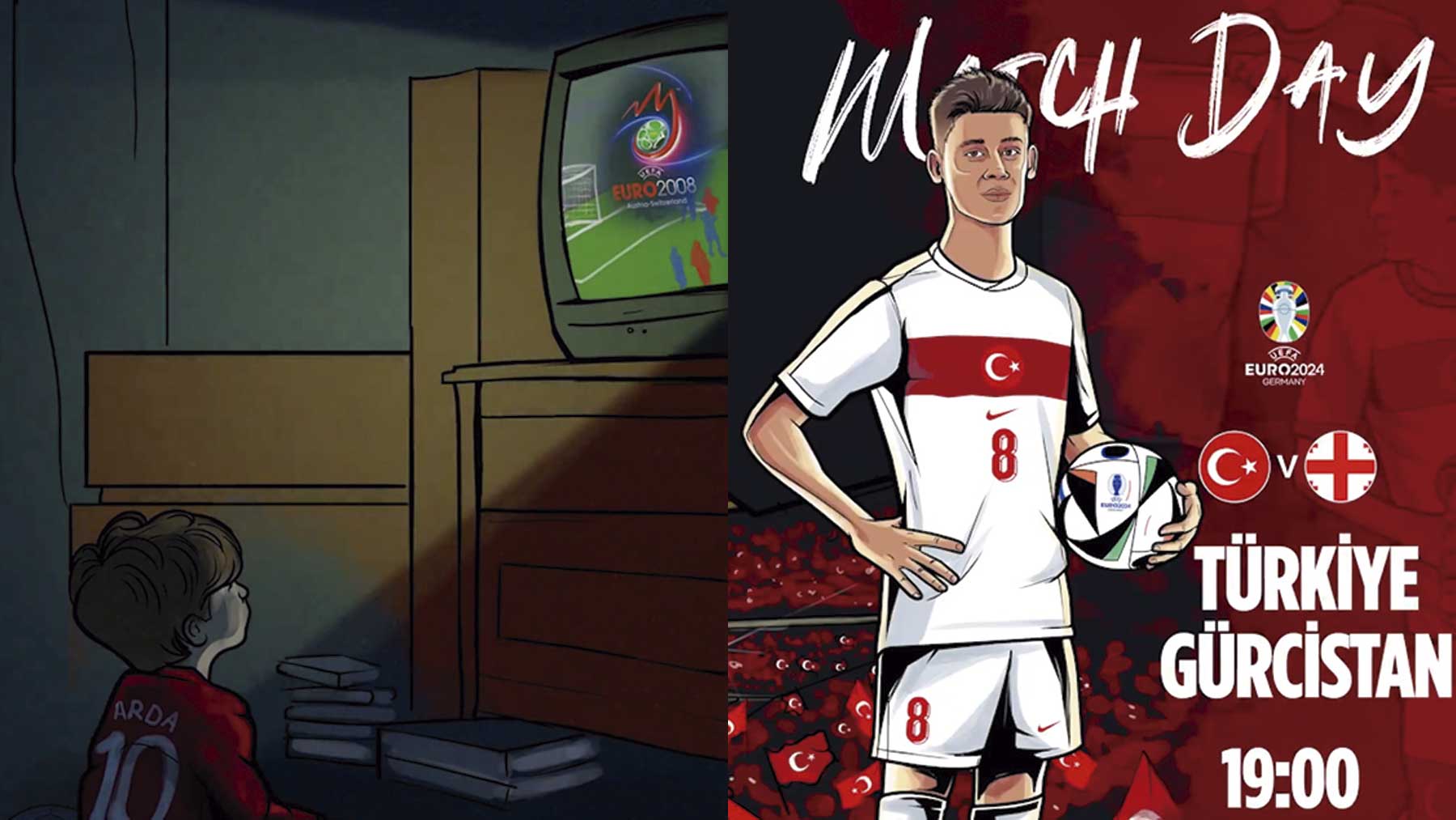 El emocionante vídeo de Arda Güler en su estreno en la Eurocopa: el ...