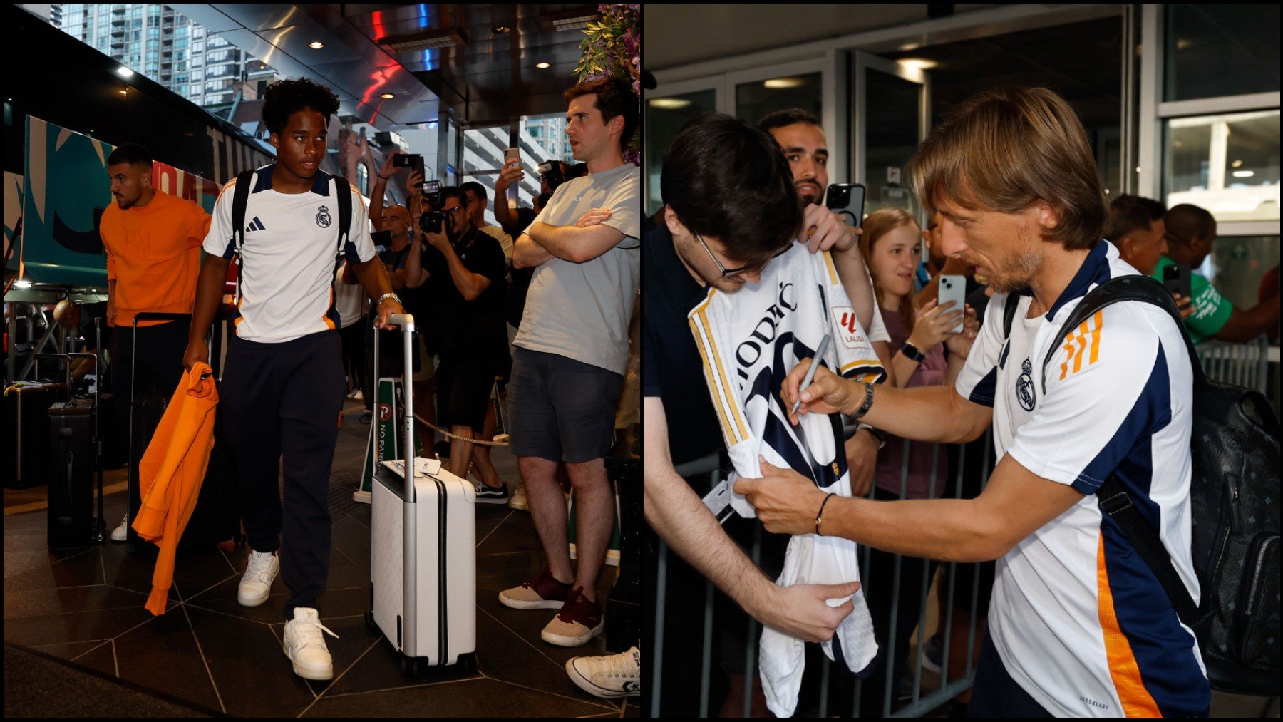 El Real Madrid desata la locura a su llegada a Chicago
