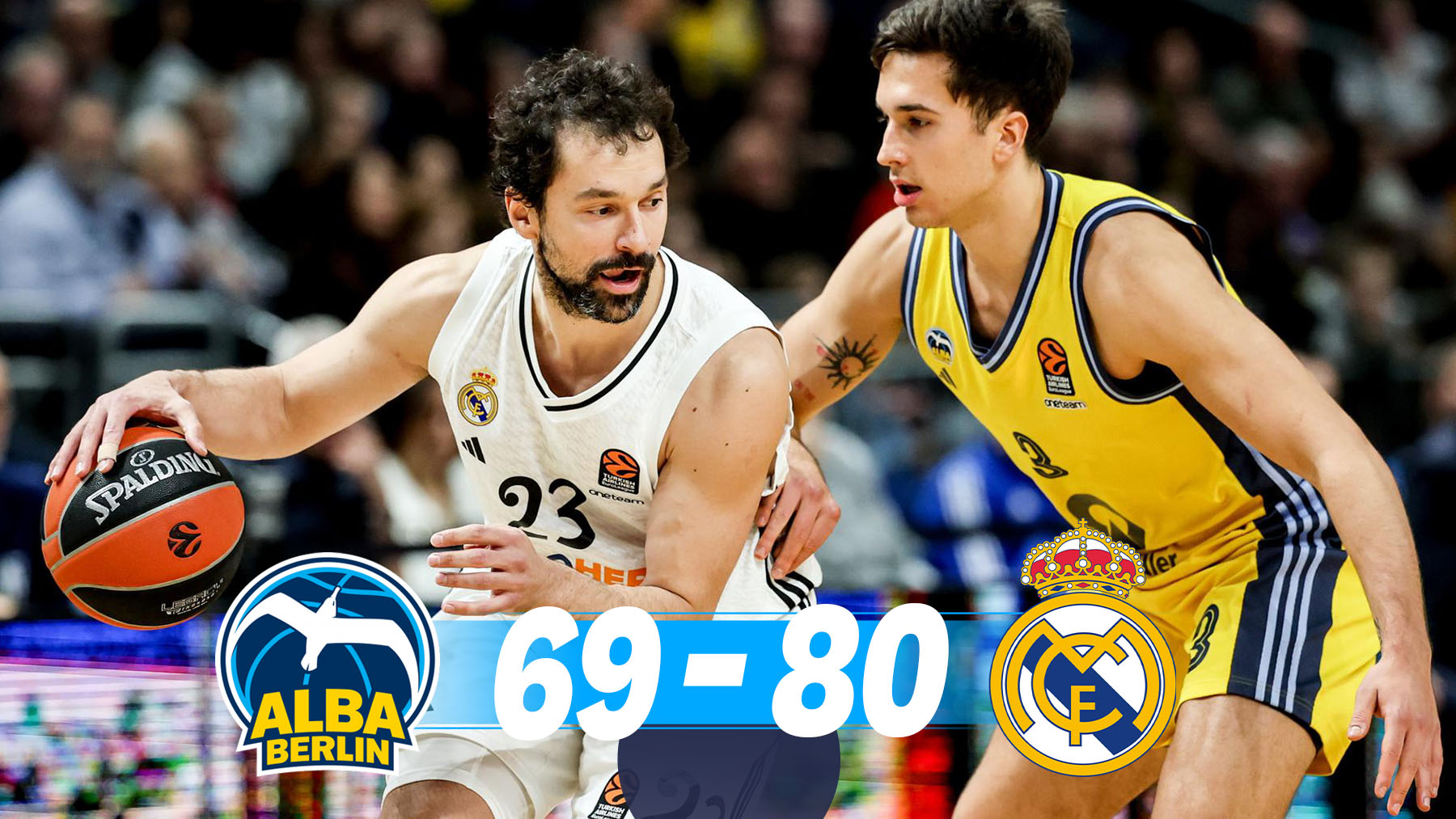 Llull impulsa al Real Madrid ante el Alba Berlín a ritmo de récord