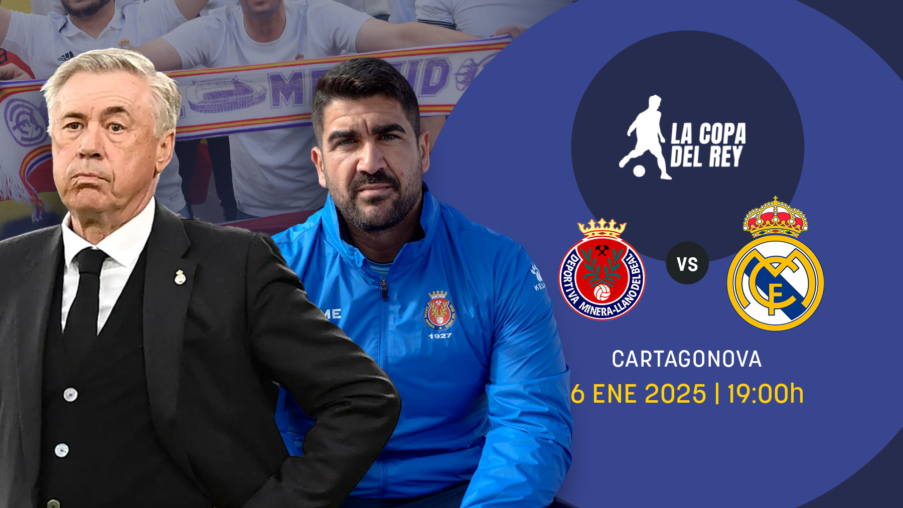 Deportiva Minera - Real Madrid: los reyes llegan a Cartagena