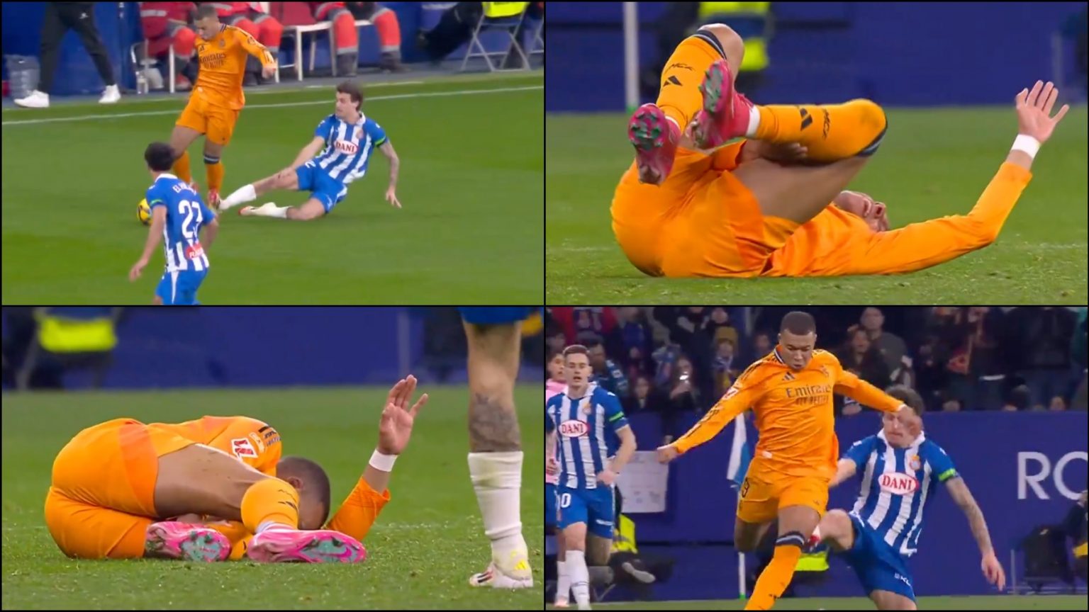 Escándalo arbitral en Cornellá: Muñiz Ruiz no saca roja a Carlos Romero ...