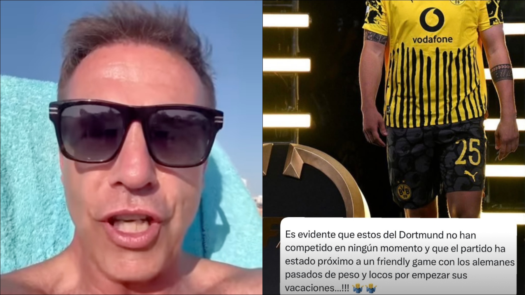 Cristóbal Soria delira con el Dortmund: "¡Estaban pasados de peso y ...