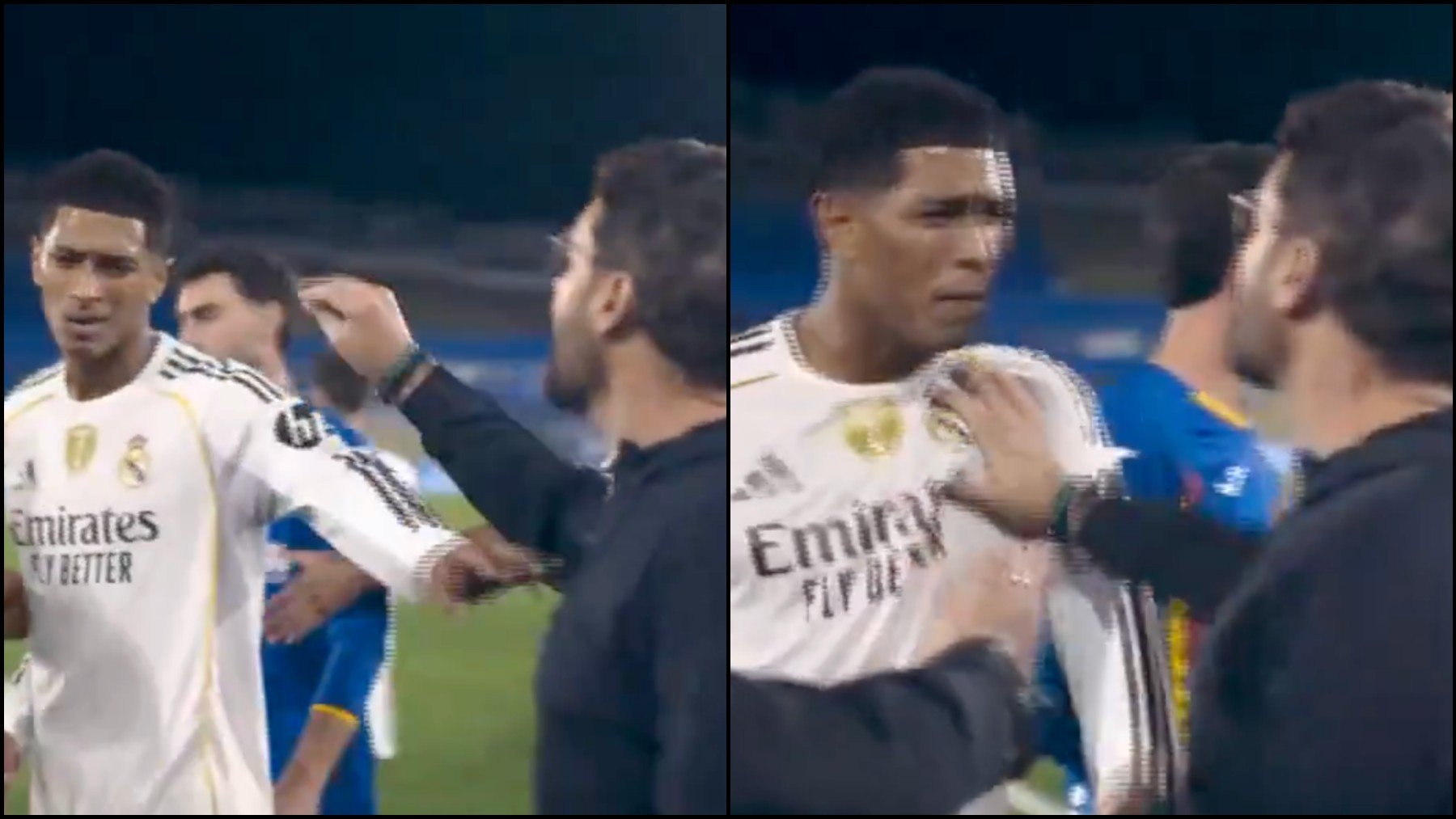 Bordalás se encaró con Bellingham tras la expulsión de Nyom: "Vinicius ...