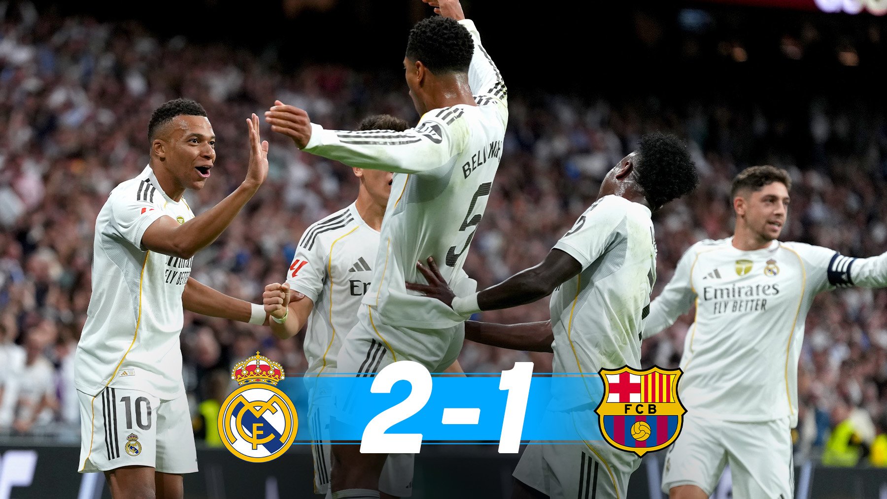 Resultado Real Madrid Vs. Barcelona: el Clásico se queda en casa