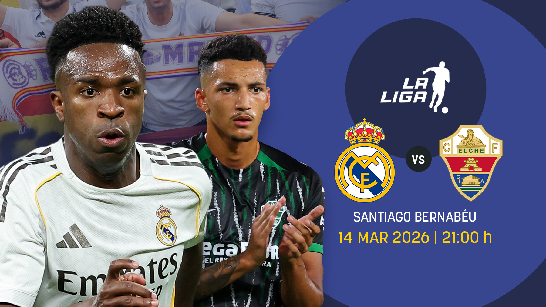 Real Madrid - Elche: otra noche de cine en el Bernabéu