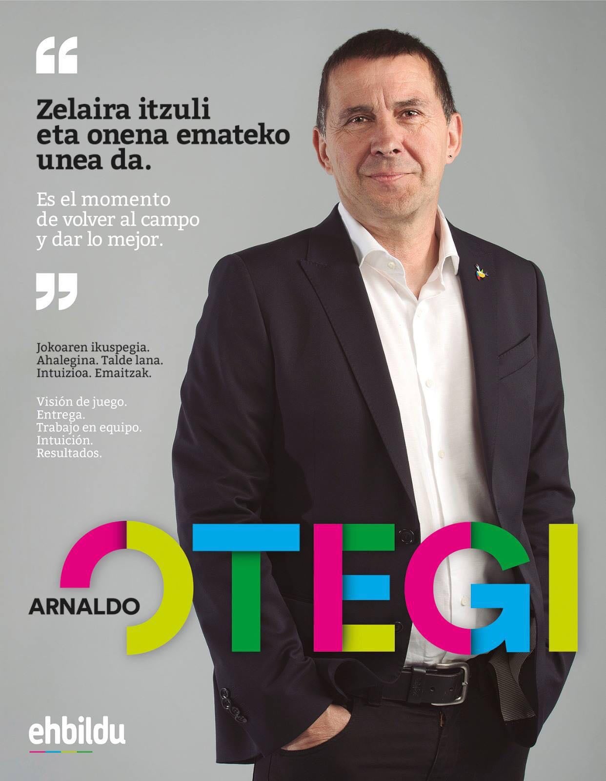 Bildu convierte el apellido del etarra Otegi en la imagen de su campaña ...