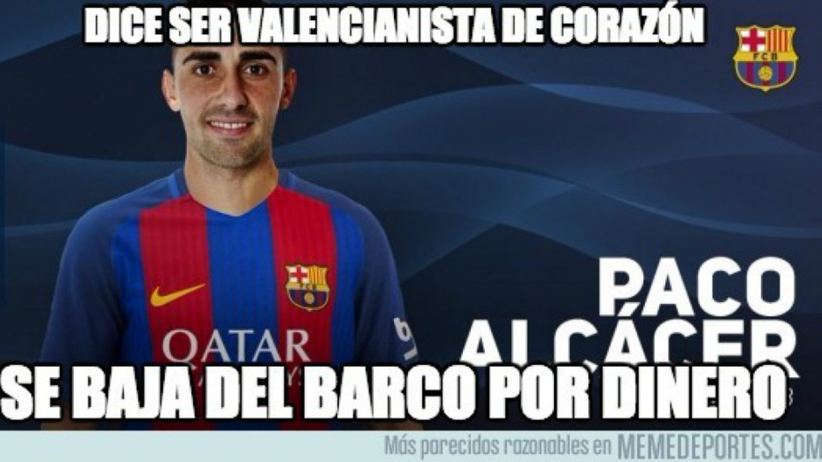 Los memes del fichaje de Paco Alcácer que te harán llorar de la risa