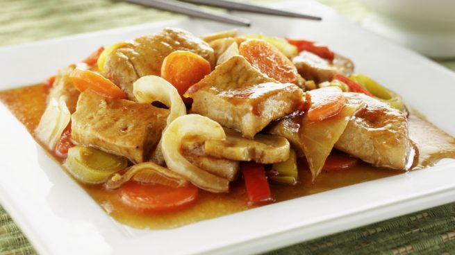 Receta de Chop suey de ternera en la olla exprés