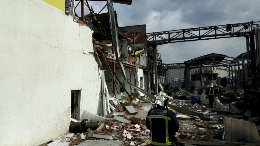 La segunda explosión en Arganda del Rey sorprendió a los bomberos ...