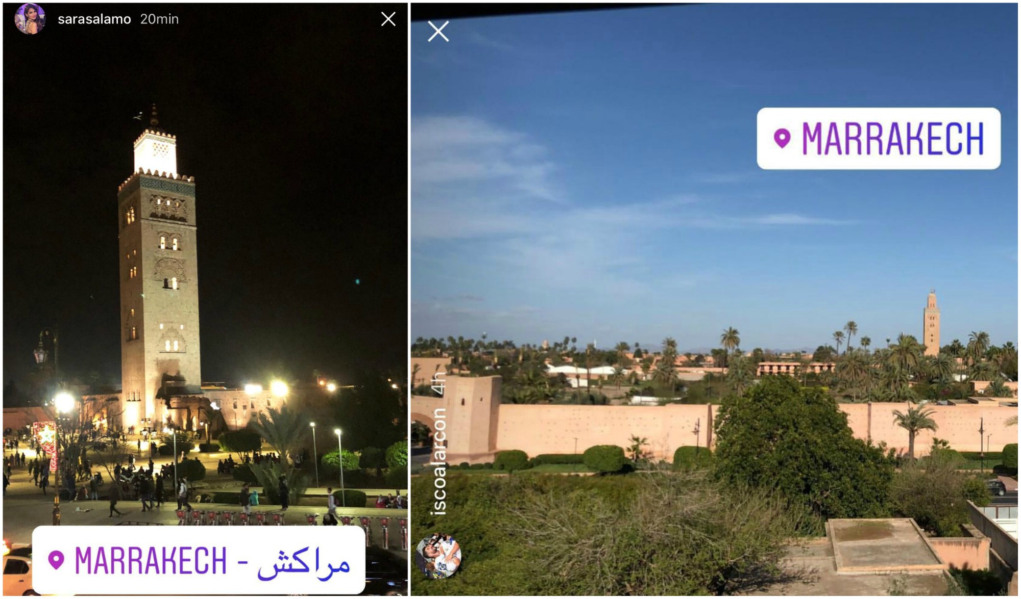 El viaje más colchonero de Isco y Theo: visitan Marrakech con sus ...