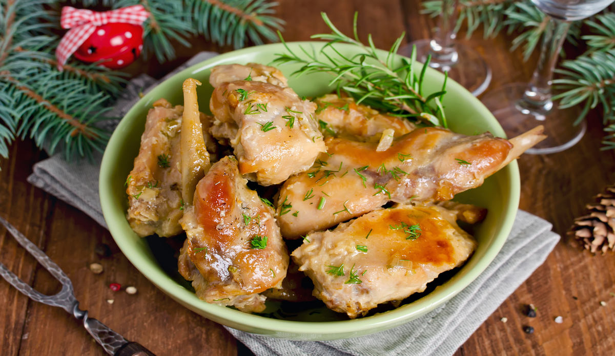 Receta de Conejo en salsa de almendras paso a paso