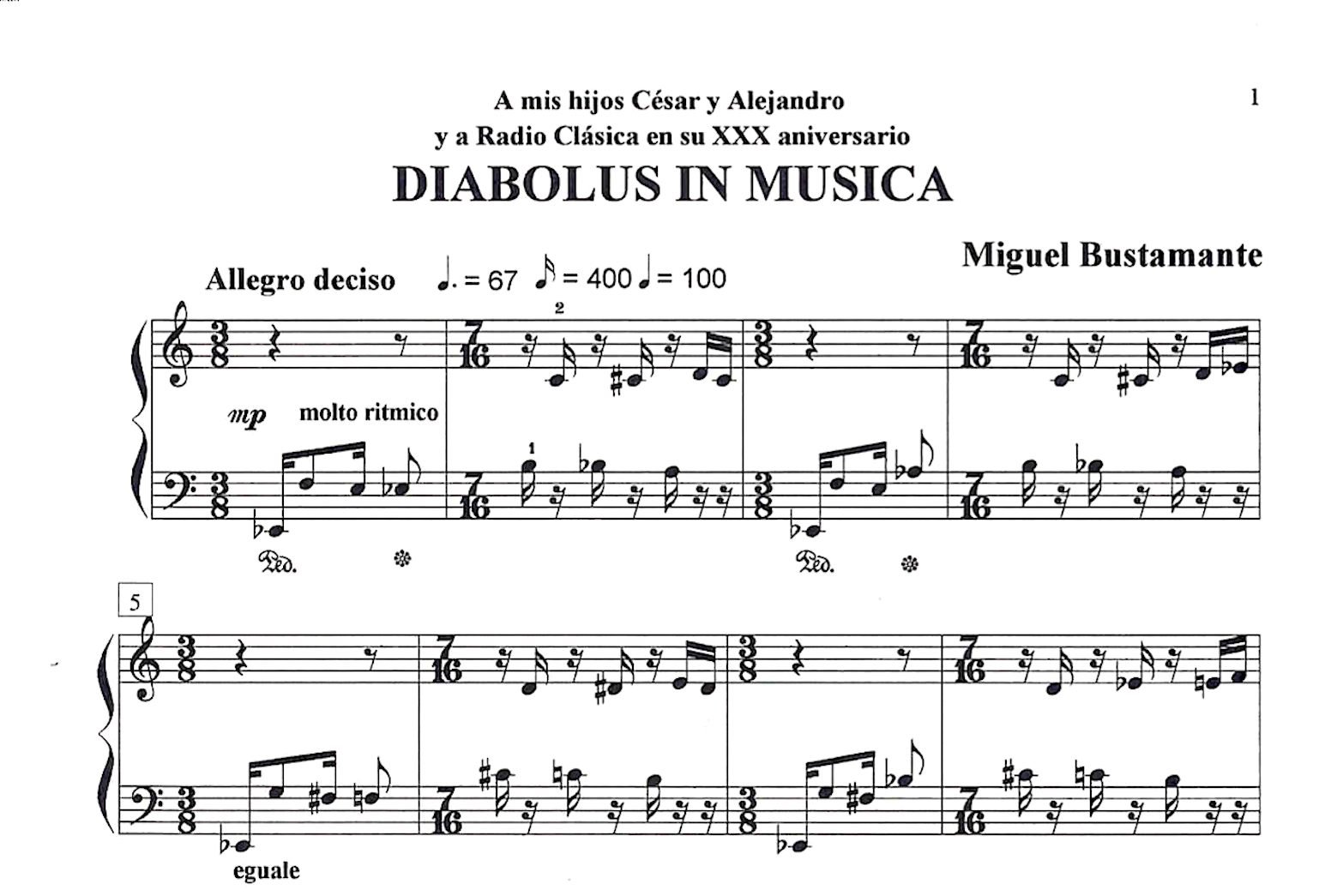 Las partes y elementos musicales de una partitura