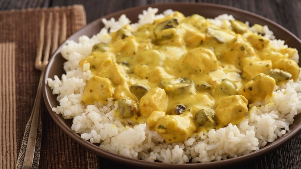 Receta de Pollo con salsa de coco