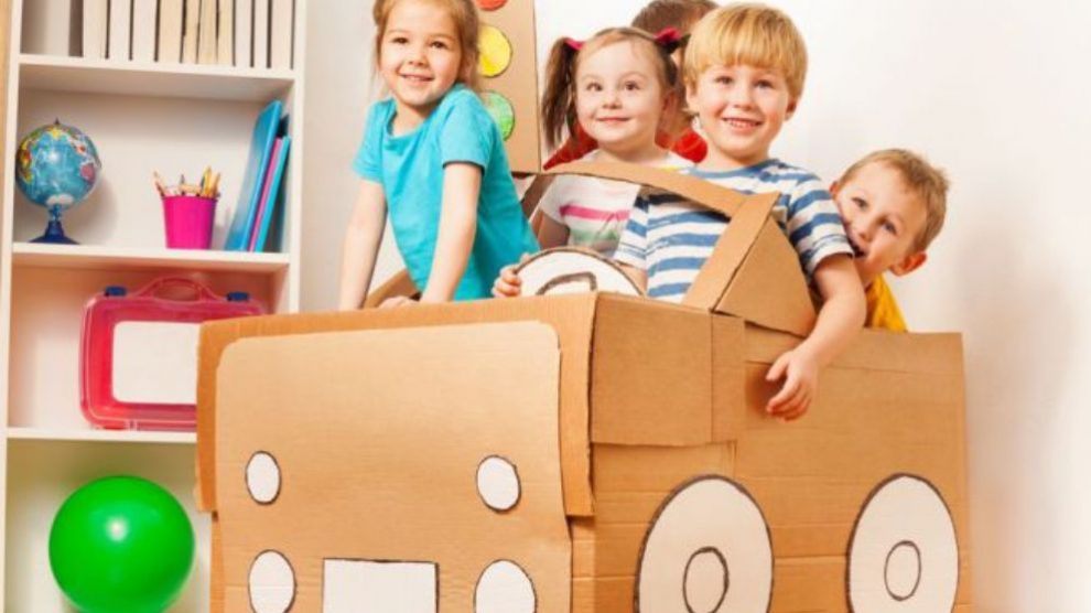 Cómo hacer un tren de cartón