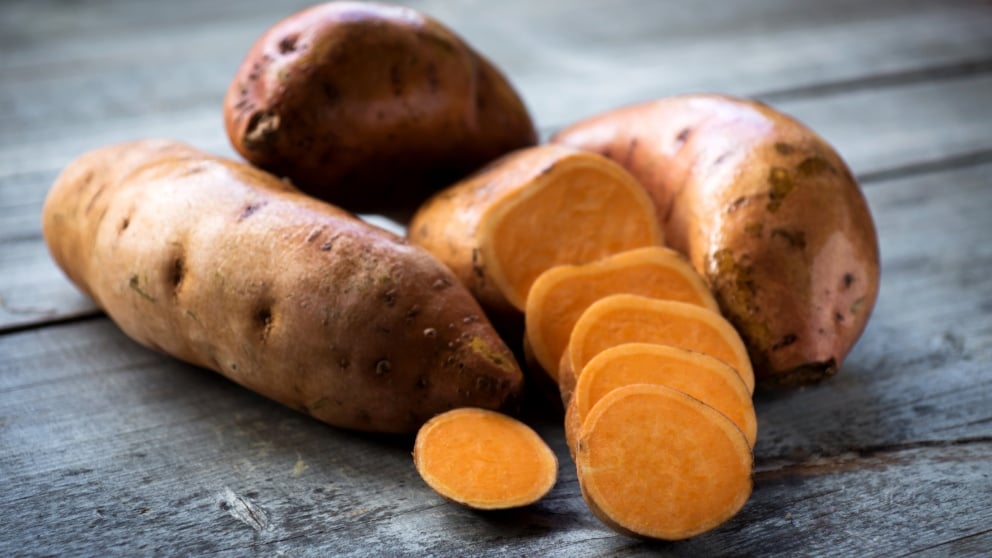 Receta de Puré de boniato con kale