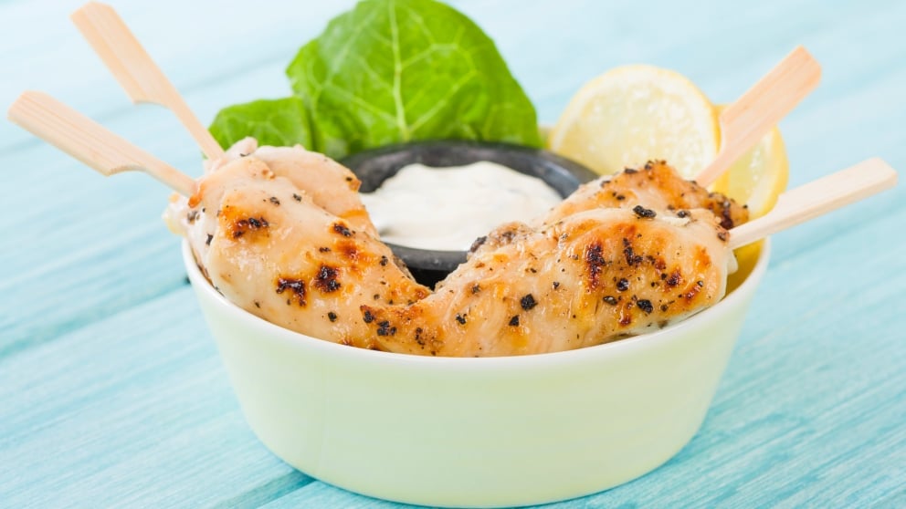 Receta de pollo con alioli al horno