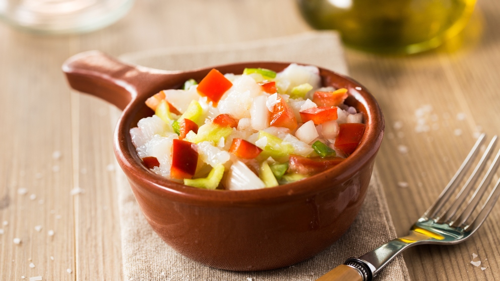 Receta de esqueixada de bacalao