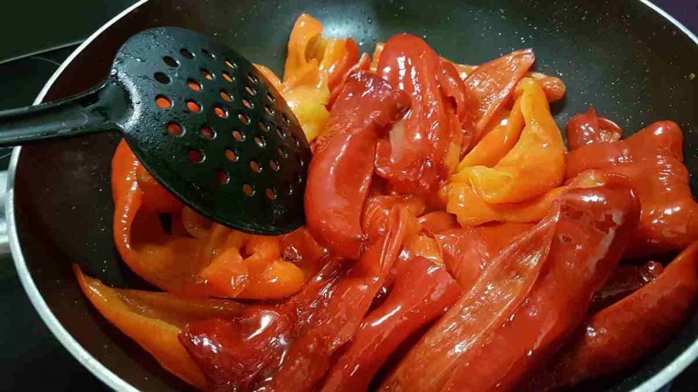 Receta de Pimientos morrones fritos