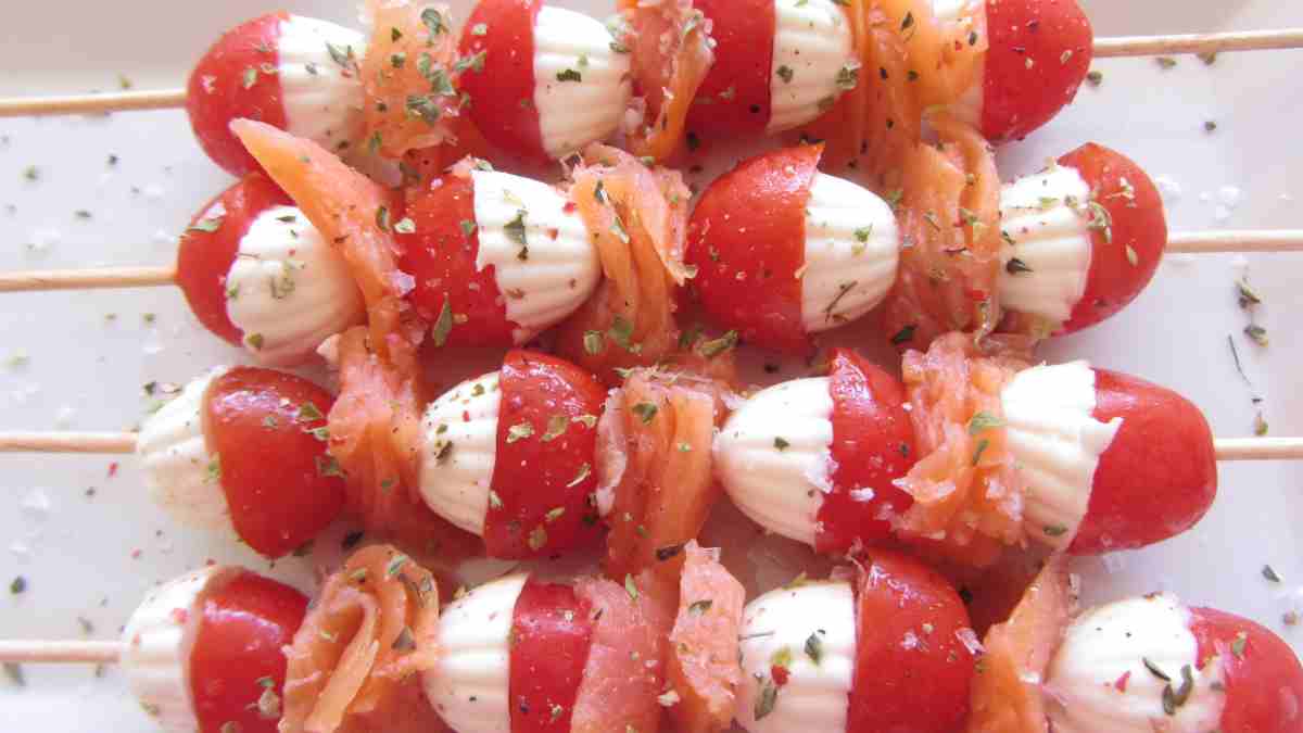 Receta de Brochetas de salmón con sésamo y soja