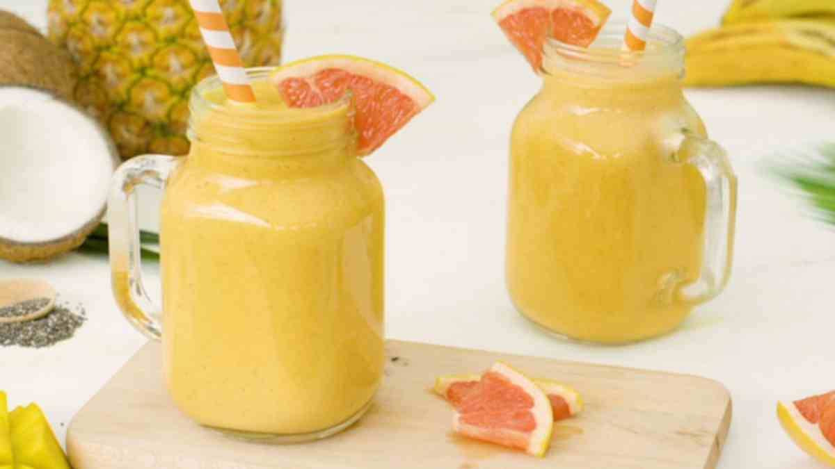 Receta de smoothie de pomelo y mango