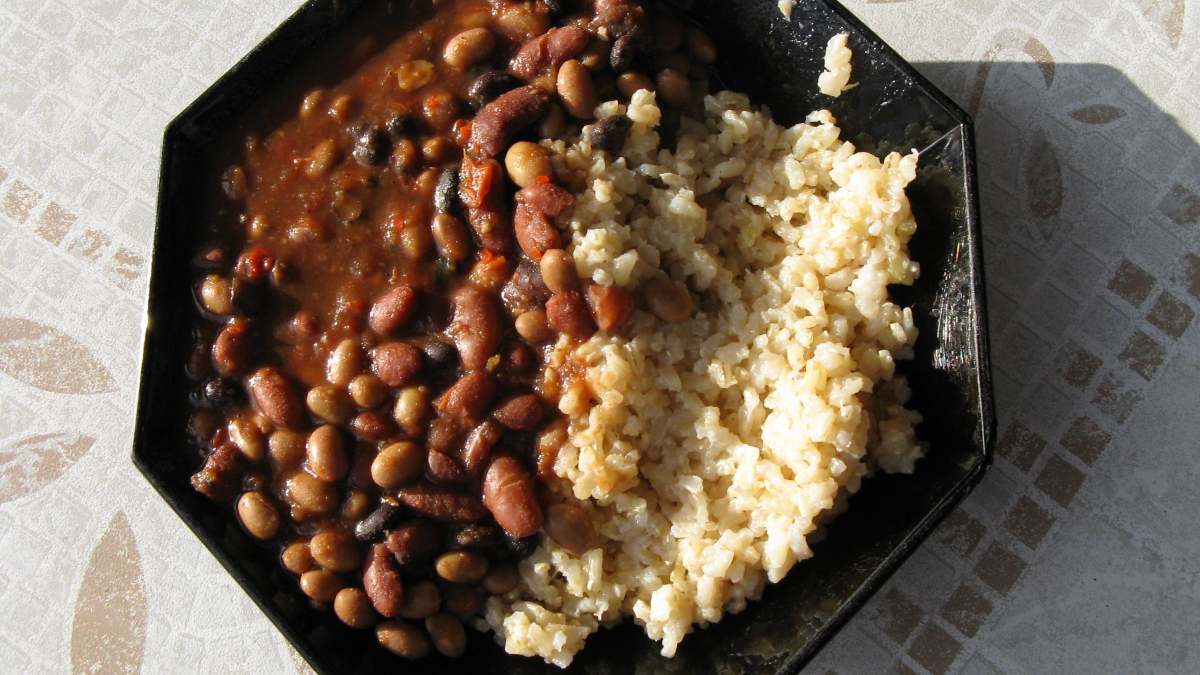 Chili vegetariano con soja texturizada