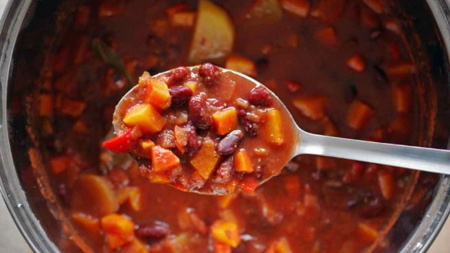 Receta de chili vegetariano