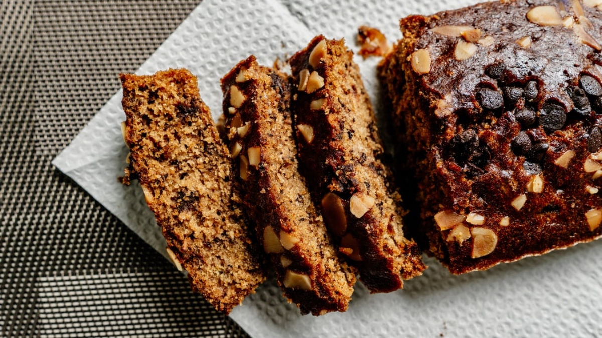 Receta de pan de plátano con chocolate