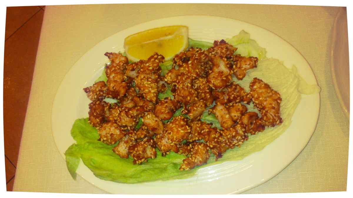 Receta de Pollo rebozado en sésamo