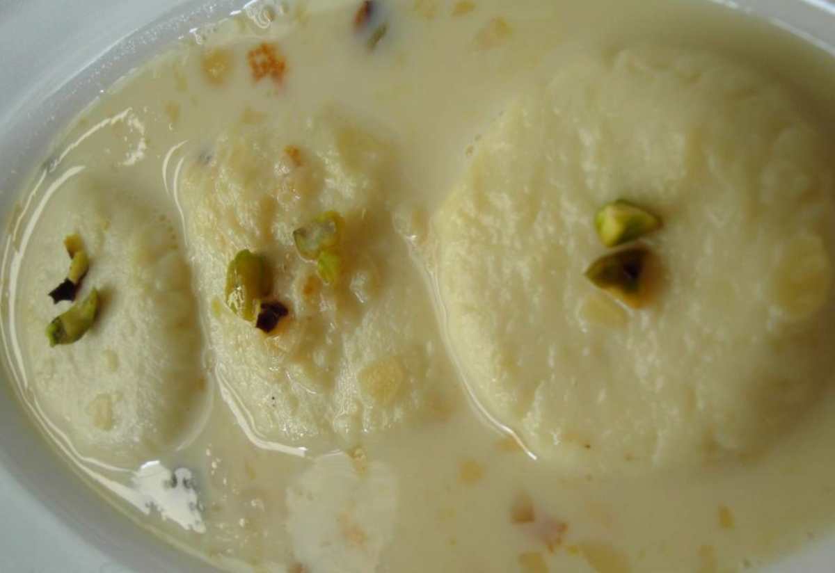 Recetas de postres orientales: Rasamalai