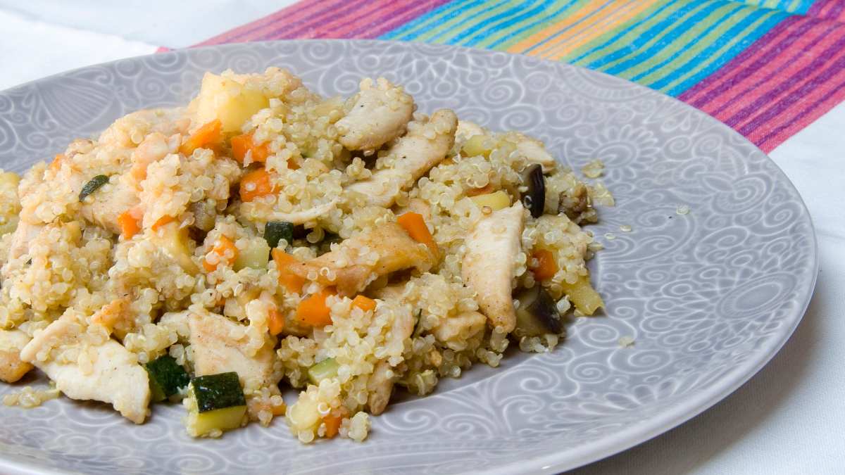 Receta de pollo con quinoa