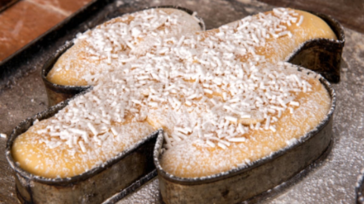 Colomba o paloma de Pascua, receta italiana de Semana Santa