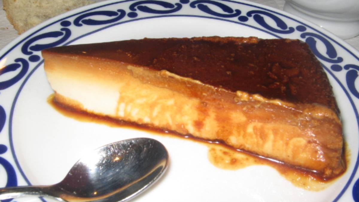 Tarta helada de flan, receta casera