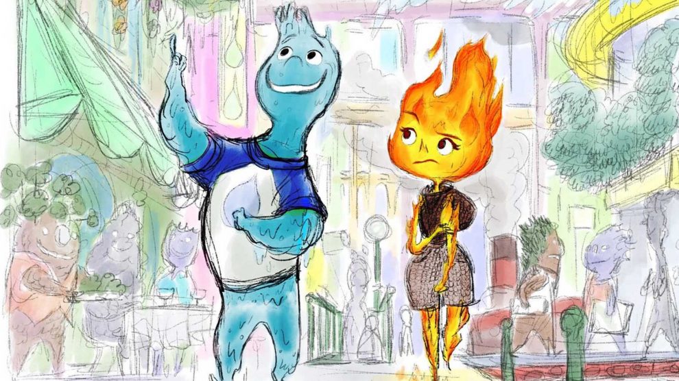 Elemental: Pixar revela el primer vistazo de su nueva película de animación