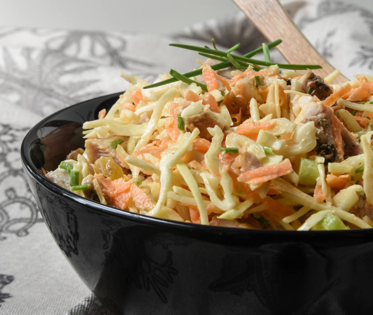 Receta de col rizada con fruta y carne de ternera